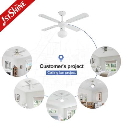 Cina CCC ROHS Ventilatore di soffitto a lame metalliche bianche 40 pollici Classic 6 velocità in vendita