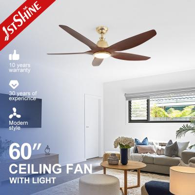 China Decorative 60 Inches Plastic 5 Blades Ceiling Fan With 6 Speed Remote Control for sale