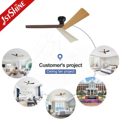 China Multi Color Plastic Ceiling Fan With DC Motor No Light remote control include for sale