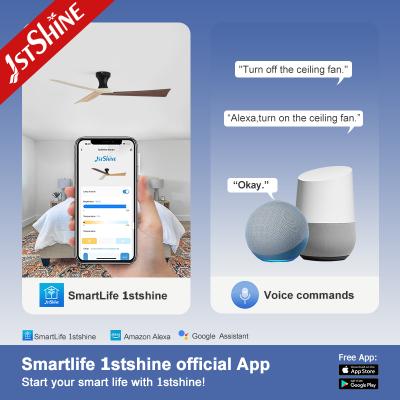 China Multi Color Plastic Ceiling Fan With DC Motor No Light remote control include for sale