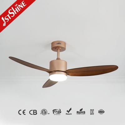 Cina Ventilatore da soffitto moderno da 52 pollici con luce LED a 3 colori in vendita