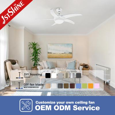 China 30W Motor 44 Inch LED Ceiling Fan Light DC Motor With 5 MDF Blades for sale