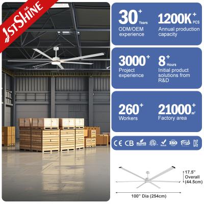 중국 70"/80"/100" LED 조명 옵션과 함께 큰 산업 천장 팬 판매용