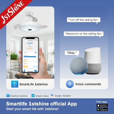 Cina 42Ventilatore di soffitto retrattile con motore DC e luce in vendita