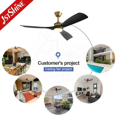 China 52-Inch Dimmable LED Ceiling Fan Modern and Customizable with Energy Efficiency for sale