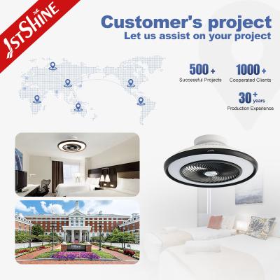 China 22 Inch Modern Flush Mount Ceiling Fan with LED Light – Compact, Quiet, and Stylish for sale