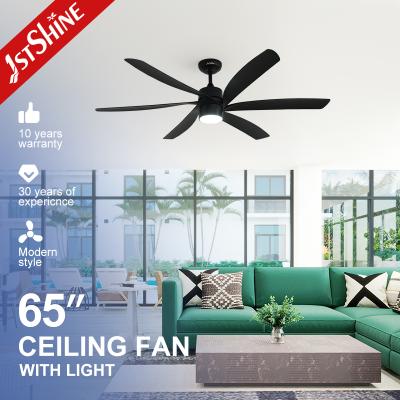 China 65 Inches Remote LED Ceiling Fan with High Air Volume and ABS Blades for Large Spaces for sale