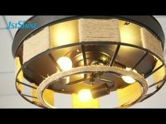 42 Inch Black Retractable Ceiling Fan With Light Remote Control