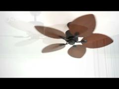 Low Noise Decorative Tropical 5 Blades Ceiling Fan Large Airflow Energy Saving