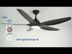 60inch Low Noise Ceiling Fan 38W With 5 Speed Choice Remote Control