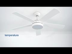 52 Smart Home da polegada WiFi-permitiram o fã de teto com o motor silencioso da C.C. das luzes