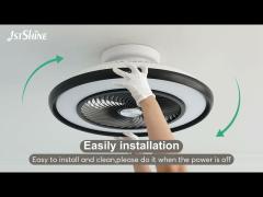 Bladeless Led Ceiling Fan Flush Mount For Low Profile Dimming Led Light