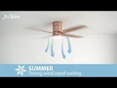 Cooling Ceiling Fan With Led Light And Remote Noiseless Dc Motor