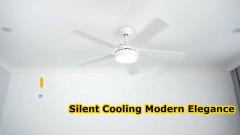 1stShine Modern White Ceiling Fan Quiet Cooling Solution