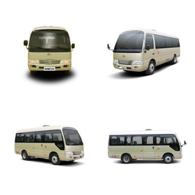 China 6m 2nd Hand Diesel Coaster Buses 19 Seat Minibus With Air Conditioner for sale