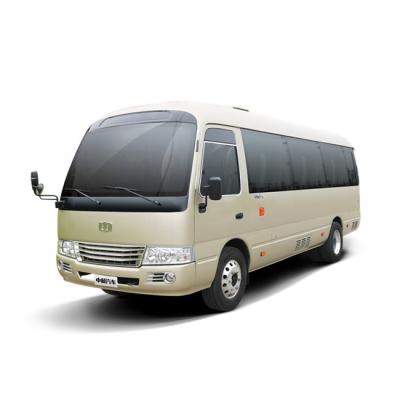 China 7m Diesel Coaster Bussen Leaf Spring 26 zitplaatsen Minibus voor binnenstad transit. Te koop