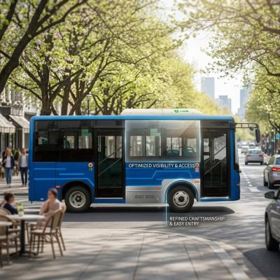 China 6m Battery electric buses electric mini city bus New energy bus. for sale