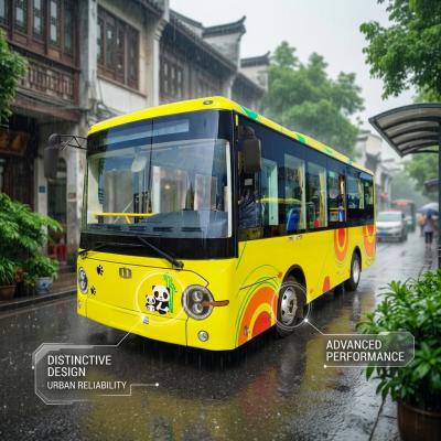 China 6.6m EV Bus Electric Mini Buses Two Steps , Automatic Transmission for sale