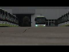 7m, 8.5m low entry, low floor electric city bus, drive side motor