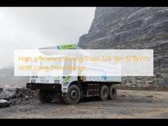 Hoogrendement mijnbouwtruck 125 ton 528 kWh met groot bereik