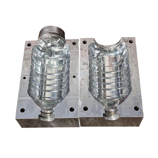 Multi Cavity Blow Molding Mold , Mineral Water Bottle Blowing Mould With Stacking Bucket