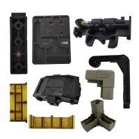 China Etched Injection Molding Plastic Hook Part with Customized Colors and Electroplating for sale