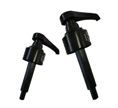 China Plastic Lotion Pump Head with Long Spout Black Dispenser Pump for Shampoo Body Lotion Cosmetic Bottle for sale