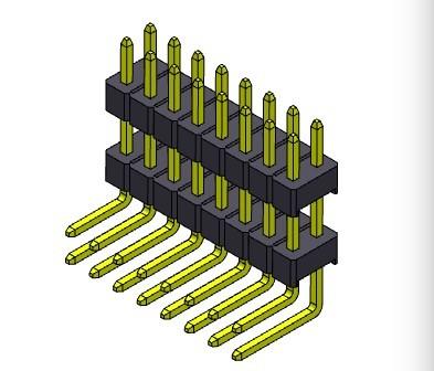 China Pin Header Connector 2.54mm Dubbel Rijr/a TYPE - 2 *2 PIN To 2*40PIN H=2.54MM Te koop