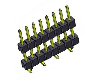 China Pin Header Connector 2.54mm het Dubbele TYPE van Rijensmt met Pinnen 1*2 PIN To 1*40PIN H=2.54MM Te koop