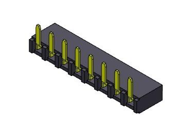 Cina TIPO 1 femminile *2 PIN To 1*40PIN H=5.00mm della immersione dell'angolo retto del connettore 2.54mm dell'intestazione in vendita