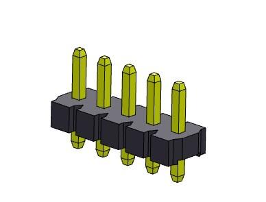 Cina Singolo TIPO 1 *2 PIN To 1*24PIN H=3.18MM della immersione di fila di Pin Header Connector 3.96mm in vendita