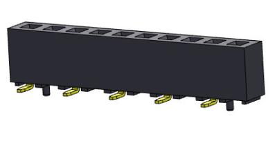 중국 2.00mm Single Row SMT TYPE PCB Header Connector 1*2PIN To 1*40PIN H=4.30mm 판매용