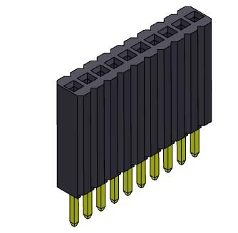 Cina Tipo 1 diritto *2 PIN To 1*50PIN H=8.50mm dell'intestazione fila femminile del connettore 1.27mm di singola in vendita