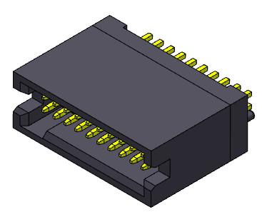 Tipo diritto 300V AC/DC della immersione di fila doppia dell'intestazione della scatola di 1.0AMP 1.27mm