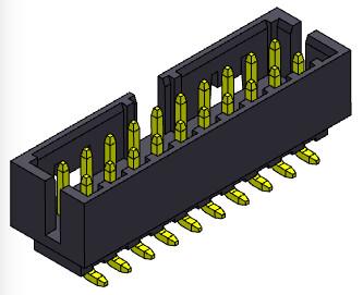 China 2.00mm Box Header Connector SMT Header Connector 2AMP 2*5-2*25Pin for sale