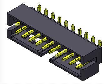 China 2.00mm Box Header Connector SMT Header Connector 2AMP 2*5-2*25Pin for sale