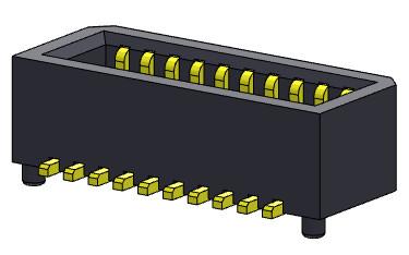 China 08-50Pin SMT Board To Board Connector Pitch 0.80mm UL94V0 PA69T zu verkaufen