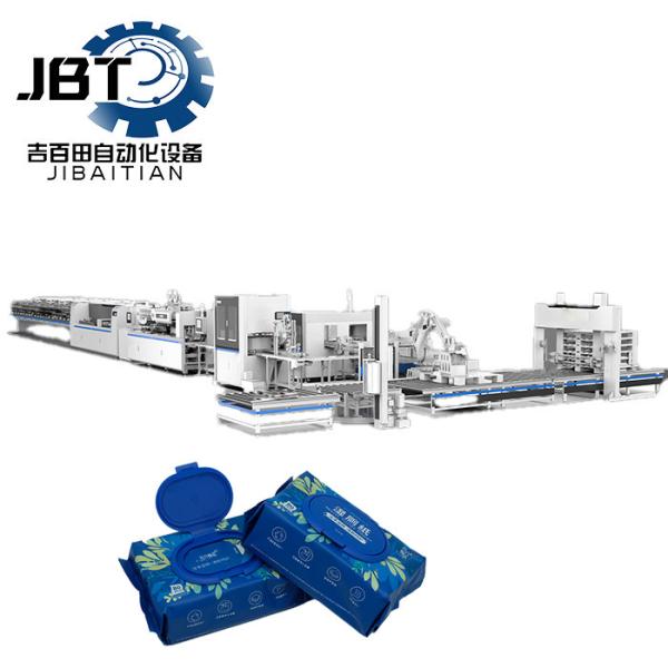Quality 15kW Wet Wipe Production Line High Productivity Z Fold Minimal Air Consumption 0 for sale