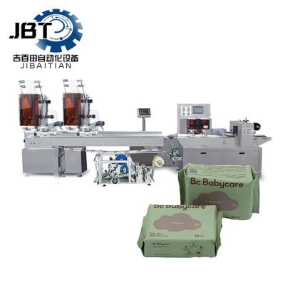 China High Speed Wet Wipes Packaging Machine With PLC Control System for sale