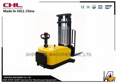 China 1.2 T Batteries Electric Powered Pallet Stacker With Full Free Mast for sale
