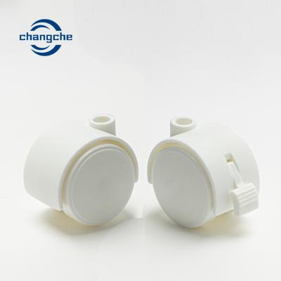 China Mobiliário de plástico rolos rodas de fio comprimento 30 mm roda de plástico tipo giratório à venda