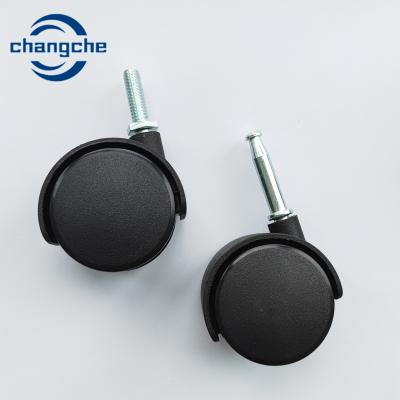 Cina ruota nera mobile durevole di bassa potenza del gambo 60mm del metallo delle macchine per colata continua in vendita