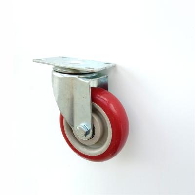 Cina Rubber Swivel Heavy Duty Caster Wheel Flat Plate Stem in vendita