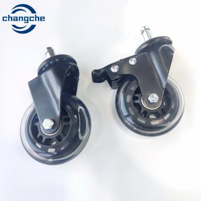 Cina 25kg Load Capacity Swivel Castor Wheels PVC / tPR / Rubber Threaded Stem Mount Type in vendita