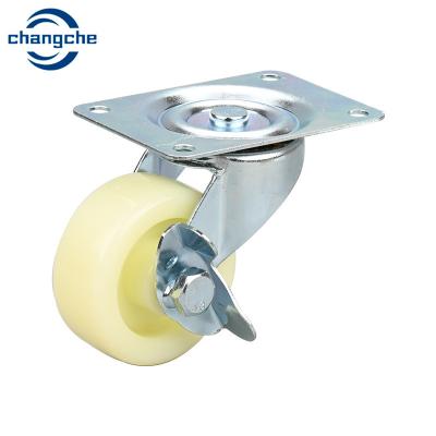 中国 Total Lock Brake Industrial Casters In Zinc Plated Finish Smooth And Silent Movement 販売のため