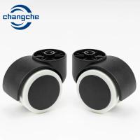 China 25mm Stem Length Desk Chair Rollers with Top Plate Mounting Type for sale