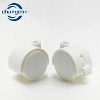 China 25mm Stem Length Desk Chair Rollers with Top Plate Mounting Type for sale