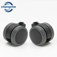 China 25mm Stem Length Desk Chair Rollers with Top Plate Mounting Type for sale