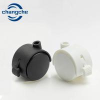 China 25mm Stem Length Desk Chair Rollers with Top Plate Mounting Type for sale
