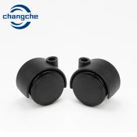 China 25mm Stem Length Desk Chair Rollers with Top Plate Mounting Type for sale